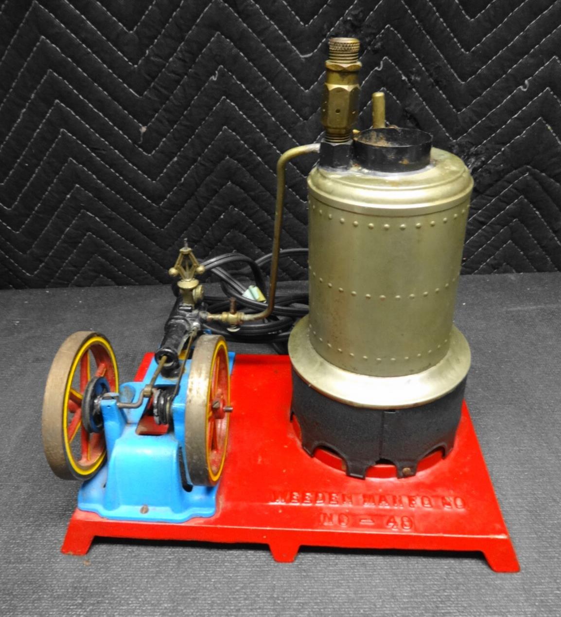 Antique Weeden Model No 49 Steam Engine Toy Complete With Governor & S ...