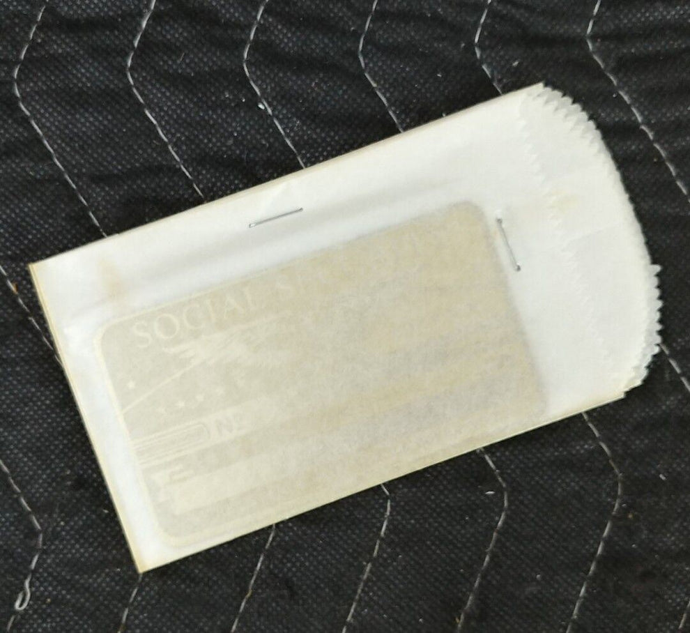 Vintage Metal Social Security Card for Custom Engraved ID Eagle Gold/B ...